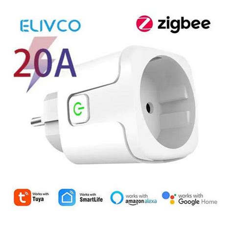Zigbee Розетка 16А 20А Tuya Smart Life (ID#1962131092), ціна: 490 ...