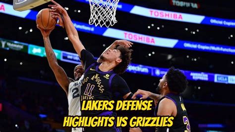 Lakers Vs Grizzlies Lakeshow Defense Highlights Youtube