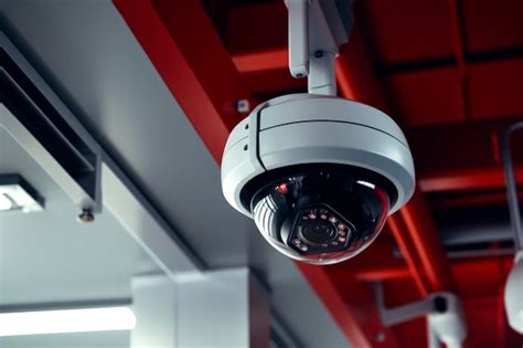 premium ai image generative ai illustration of cctv security camera