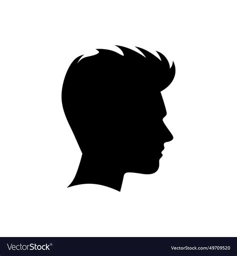 Hair Style Pompadour Icon Royalty Free Vector Image