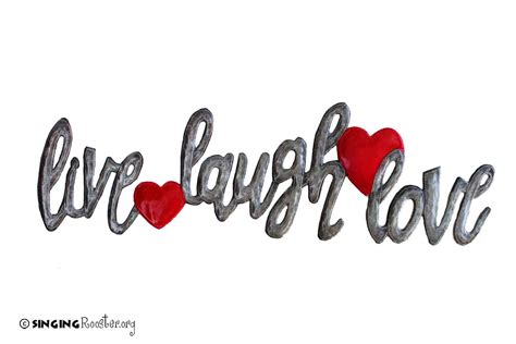 Live Laugh Love Beautiful Metal Word Art Fairtrade