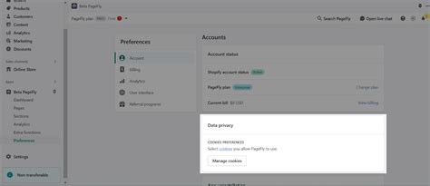 PageFly Account Settings
