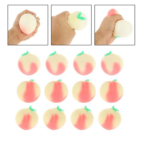 Soft Squishy Peach Fidget Stress Toy Cute Fruit Co Vicedeal