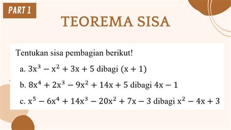 Konsep Dan Contoh Soal Teorema Sisa Part 1 MTK PEMINATAN KELAS XI