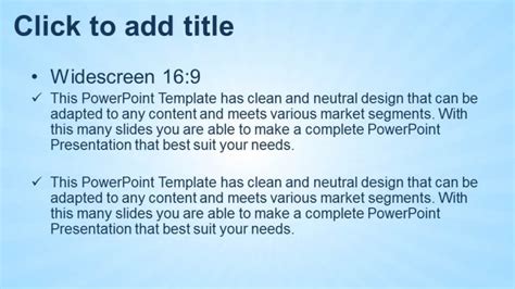 Blue Sky And Cloud Abstract PPT Templates
