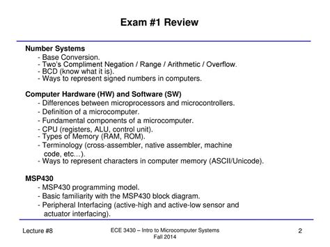 Ece 3430 Intro To Microcomputer Systems Ppt Download