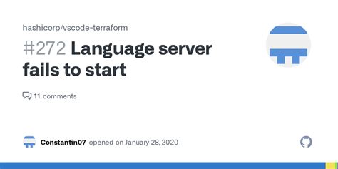 Language Server Fails To Start · Issue 272 · Hashicorpvscode