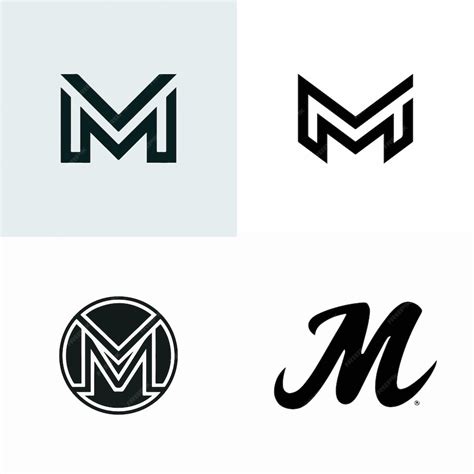 Premium Vector A Logo For M And M Is Shown With The Letter M