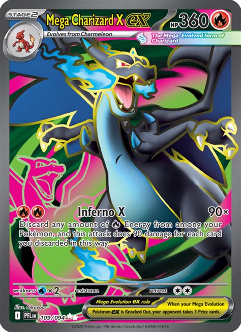 Mega Charizard X Ex Pokémon Tcg Stacked