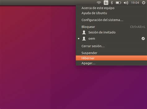 Habilitar la hibernación en Ubuntu 15 10 SLIMBOOK
