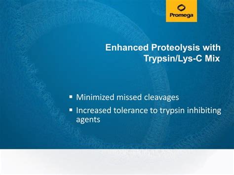 Tools For Improved Protein Mass Spec Sample Preparation By Promega Ppt