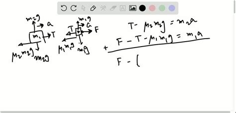 SOLVED Two Blocks Connected By A Rope Of Negligible Mass Are Being
