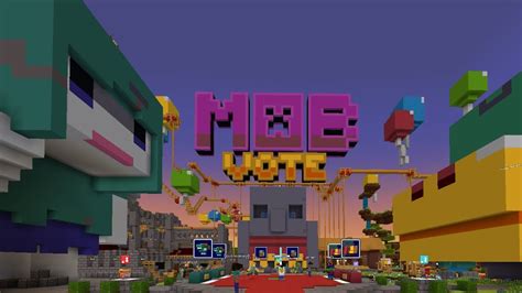 Minecraft Mob Vote Server Roller Coaster Youtube