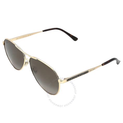 Jimmy Choo Brown Gradient Pilot Ladies Sunglasses Jimenas 006jha 60