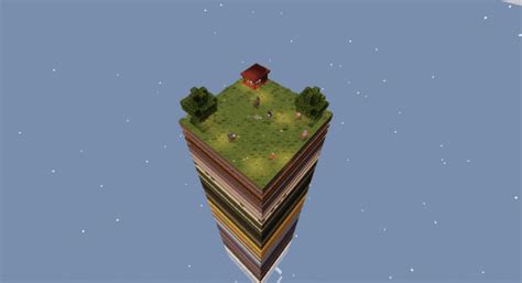 One Chunk 100 Random Layers Map For Minecraft