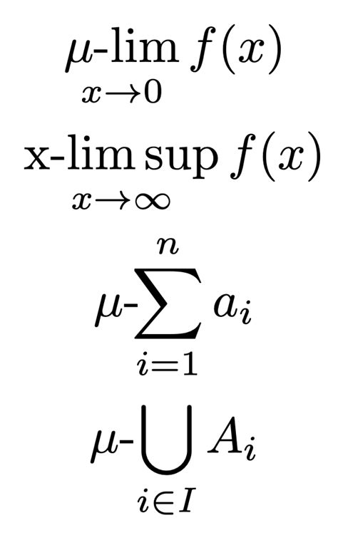 Customizable Limit And Sum Symbols