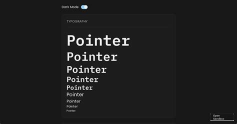 Chakra Pointer Theme Codesandbox