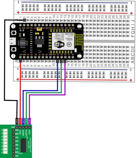 Nodemcu Shift Register On Arduino Ide Robo India Tutorials Learn Arduino Robotics
