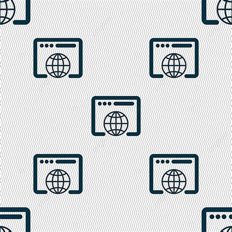 Geometric Texture Seamless Pattern With Window Icon Sign In Vector Format Vector Template