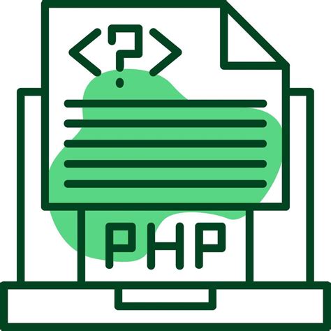 Php File Outline Style Icon 53298404 Vector Art At Vecteezy