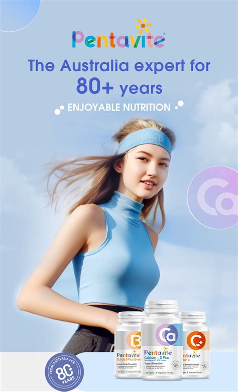 Pentavite Calcium D Plus Yogurt Chewable 5 In 1 Yogurt Calcium（30 Tablets For Adult）d Vitamin D