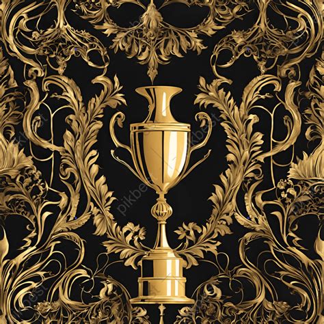Gold Aesthetic Wallpaper With Trophy Backgrounds Png Free Download