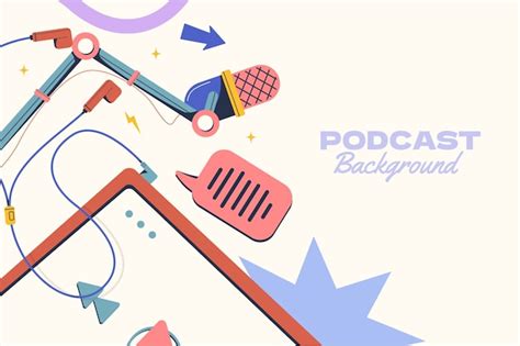 Premium Vector Background For Podcast Content