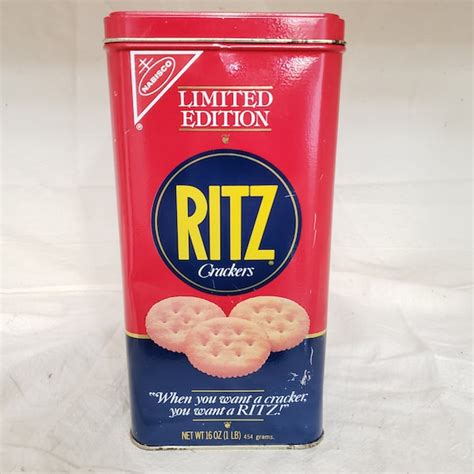 Ritz Cracker Tin Etsy