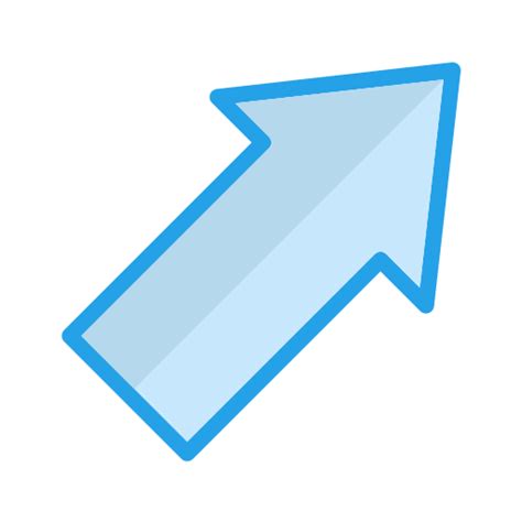 Diagonal Arrow Generic Blue Icon