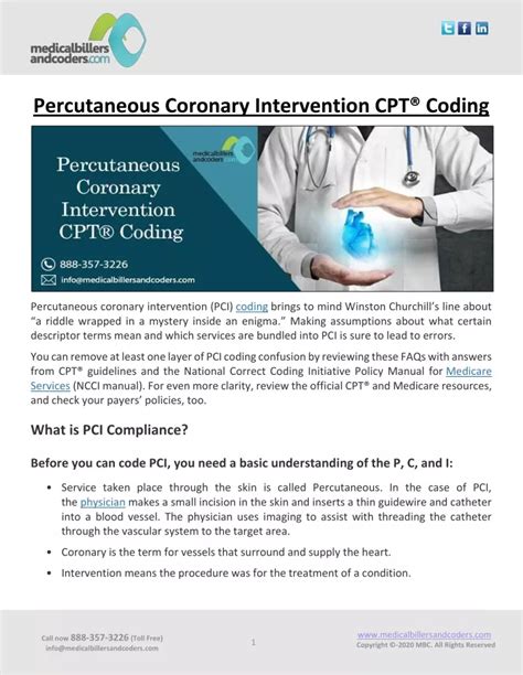 PPT Percutaneous Coronary Intervention CPT Coding PowerPoint Presentation ID 10071608
