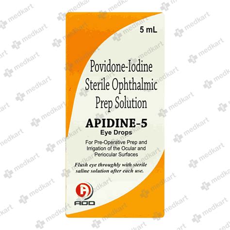 Apidine Eye Drops 5 Ml Price Composition And Generic Alternatives Medkart