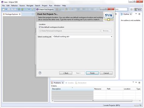 Eclipse How Do I Checkout An Android Project From An Svn Repository