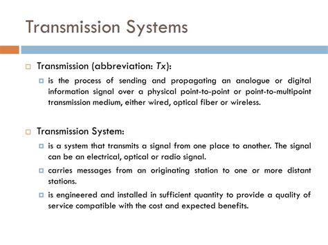 Ppt Telecommunication Transmission And Switching Systems Powerpoint Presentation Id 4745410