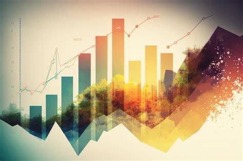 Premium Photo Chart With Graph On Investment Double Exposure Background