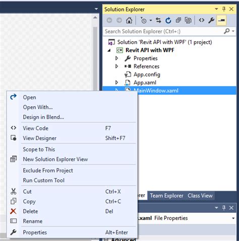 Create Project And Item Templates In Visual Studio Revit Api Wpf Series Math Cad And