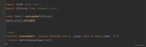 Vue3 Ts中，element Plus组件通过ref引用组件内方法，显示提示element Plus Ref Csdn博客