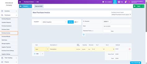 Purchase Invoice Custom Fields Enerpize Knowledge Base