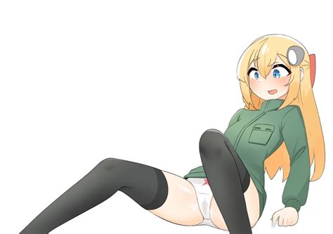 Rule 34 After Masturbation Black Thighhighs Blonde Hair Blue Eyes
