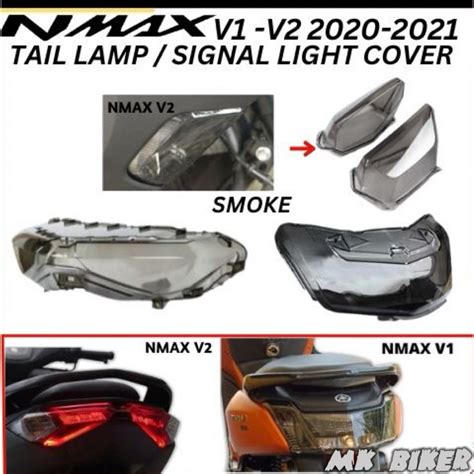 Yamaha New Nmax V1 V2 Tail Lamp Rear Light Signal Light Cover Smoke