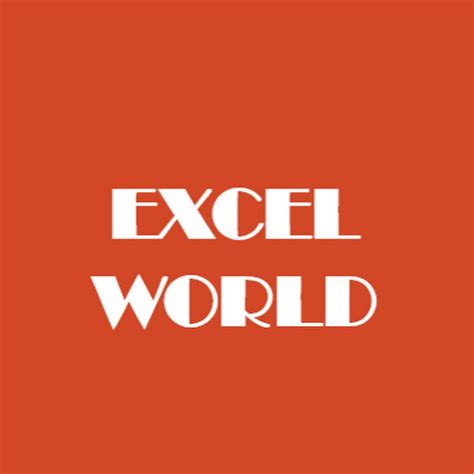 Excel World Youtube