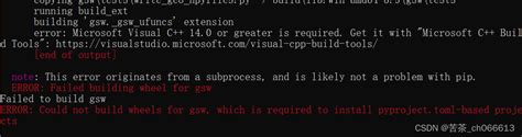 三步解决error Microsoft Visual C 140 Or Greater Is Required Get It