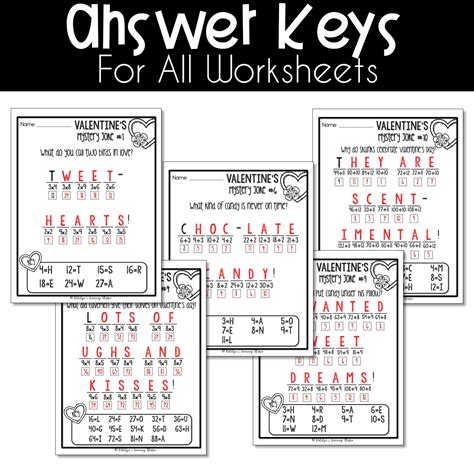 Valentines Day Multiplication And Division Worksheets Made By Teachers