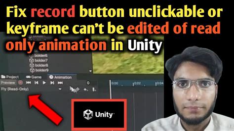 Fix Record Button Unclickable Or Keyframe Can T Be Edited Of Read Only Animation Problem In
