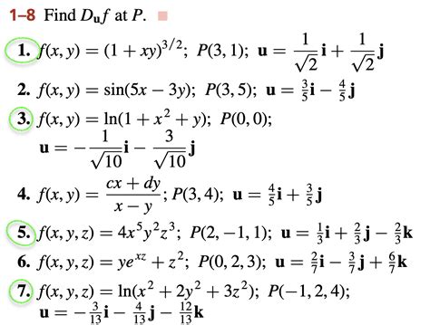 Solved 3 U 1 8 Find Duf At P 1 1 F X Y 1 Xy 3 2