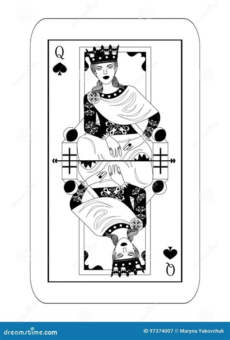 Some Empress Card Black Stock Vector Illustration Of Vector 97374007