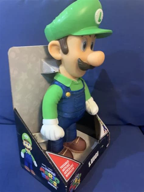 2023 SUPER MARIO Bros Movie LUIGI 15 Poseable Plush Fully Articulated
