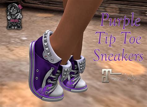 Second Life Marketplace Mad Tip Toe Sneakers Purple