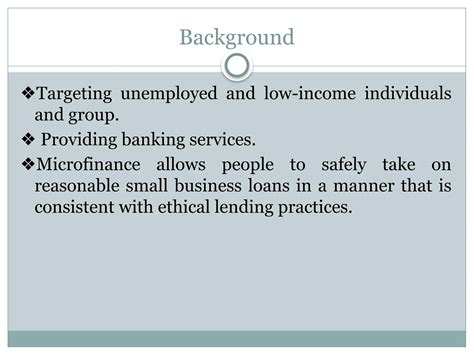 Introduciton To Microfinance Scope 5 Pptx