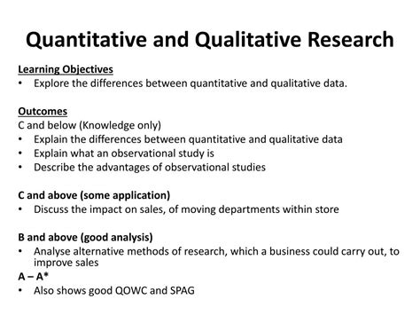 Qualitative Research And Quantitative Research