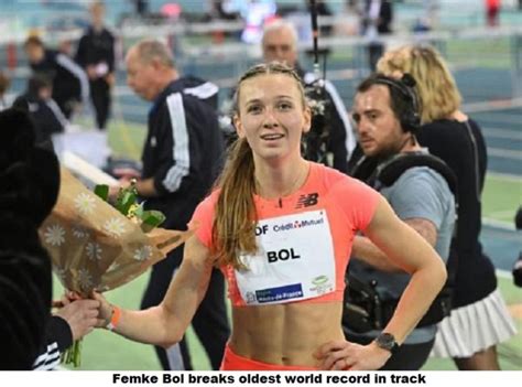 Femke Bol Breaks Oldest World Record In Track Guy Breaus Space